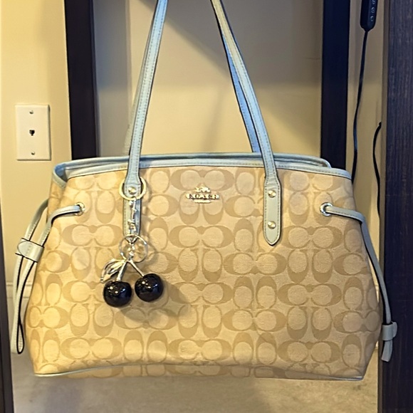 Coach | Bags | Coach Drawstring Carryall Signature Canvas | Poshmark
